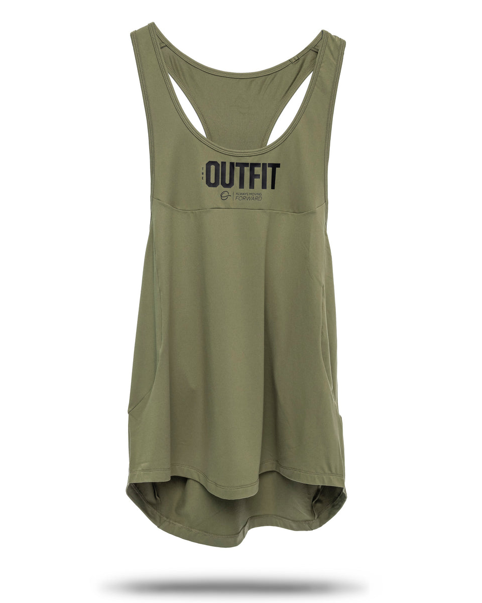 Unrivaled Stringer Tank - Lichen Green – TheOutfit85